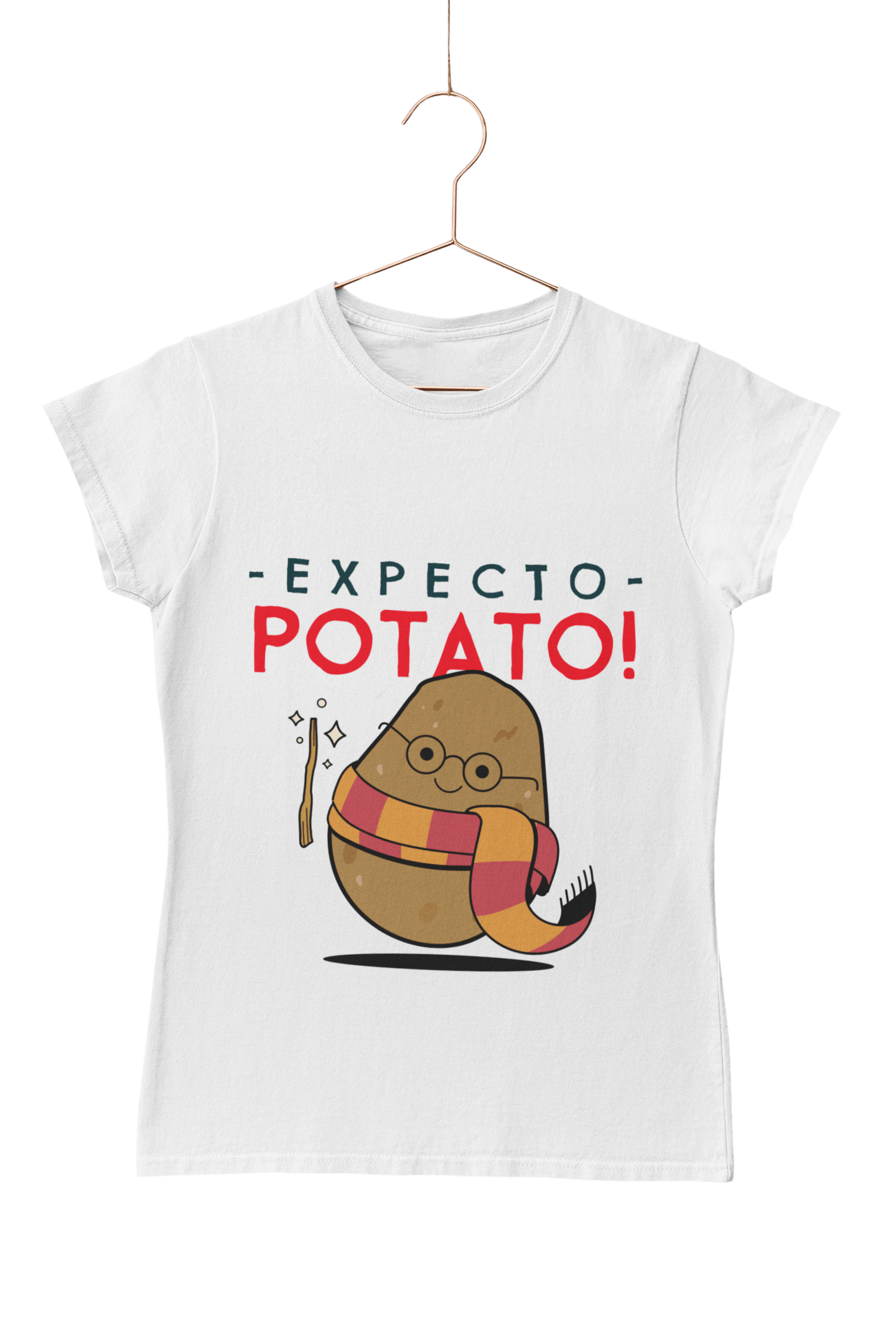 CAMISETA CORTA CON ESTAMPADO DE EXPECTO POTATO! - Hoodlife Clothes